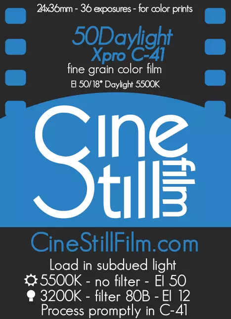CineStill Joħroġ Stokk Ieħor ta' Film Motion Picture - 50 Daylight 143474_2