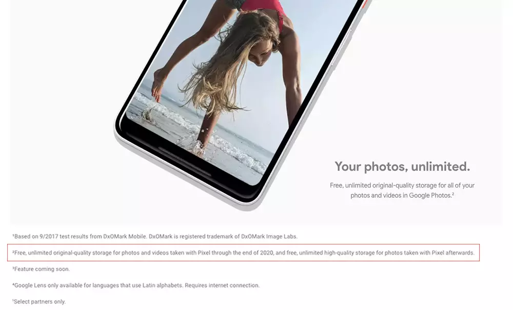 Google Pixel 2 Tidak Akan Mendapatkan Penyimpanan Tanpa Batas Selamanya 148234_1