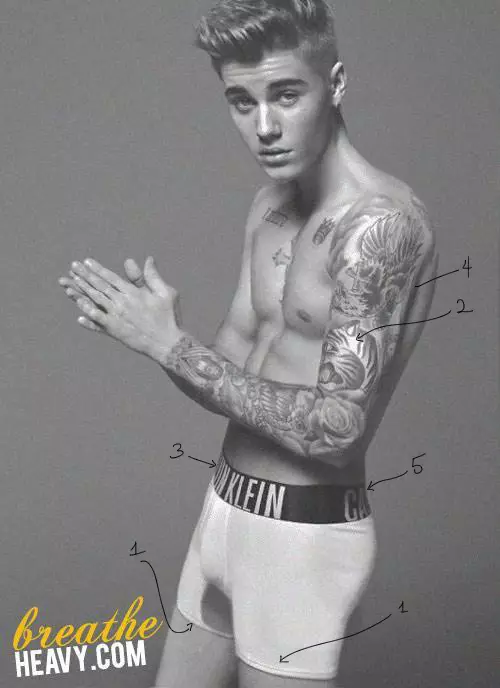 Justin Bieber, Son Calvin Klein Reklamında Büyük Photoshop Tedavisinin Sahte Olduğunu Düşündü 152943_3