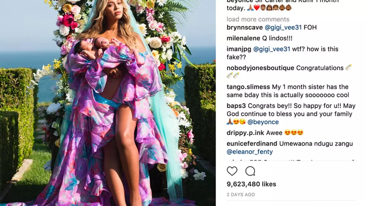 Er Beyoncés tvillingers billede godt?