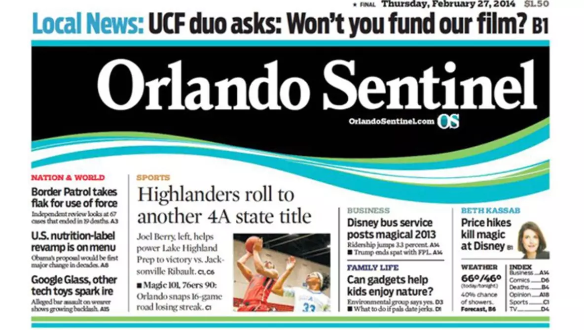 Orlando Sentinel lõikab fotopersonali, nihkub
