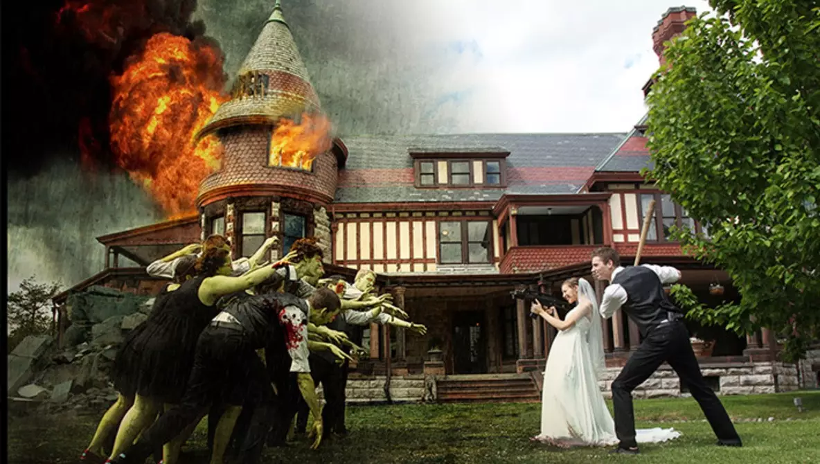 Verwenden Sie Photoshop, um einen Hochzeitstag in eine Zombie-Apokalypse zu verwandeln