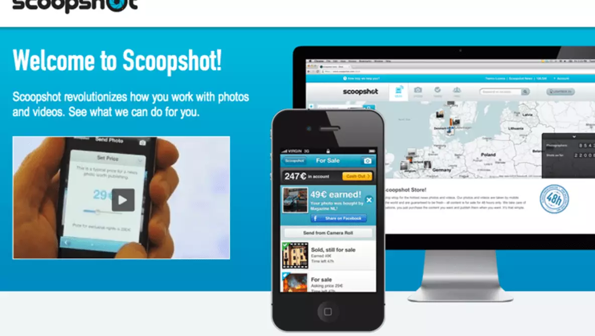 Người đàn ông kiếm 20.000 đô la trên điện thoại thông minh của mình với Scoopshot