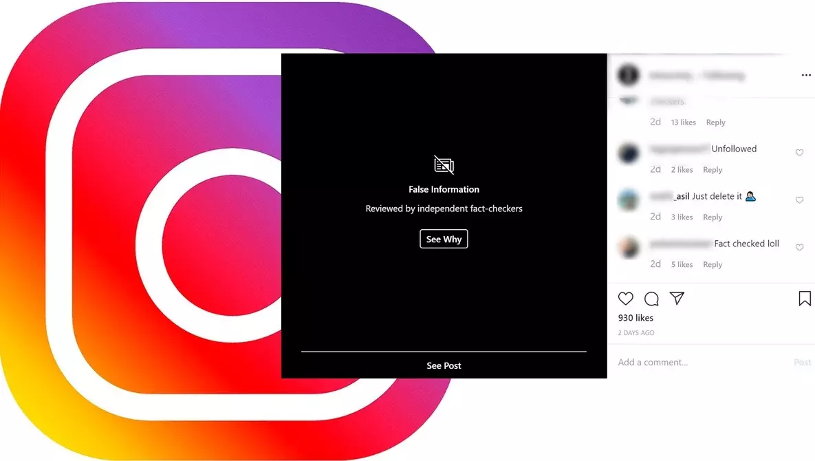 Instagram fakt-tekshiruvchilari endi kreativ yoki fotoshopdagi rasmlarni yashirmoqda