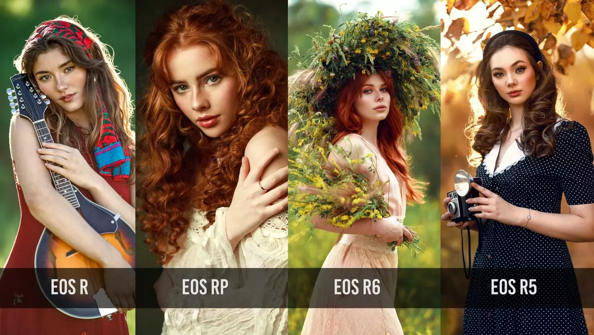 Mind a négy Canon tükör nélküli fényképezőgép összehasonlítása portrékészítéshez: EOS RP, R, R6 és R5