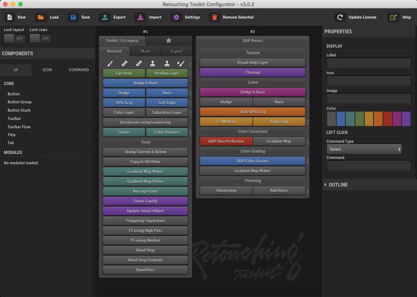 Retouching Toolkit 3.0, por fin una forma sencilla de crear sus paneles de Photoshop personalizados 25715_1