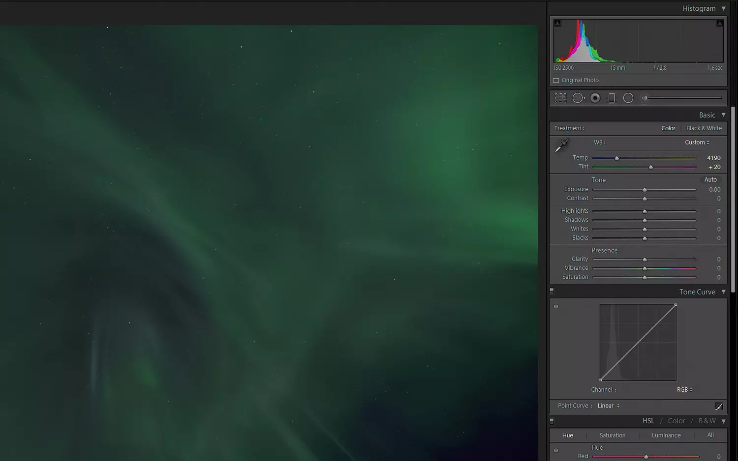 A fejlett hatlépéses program az Aurora feldolgozásához Lightroomban és Photoshopban 26841_8