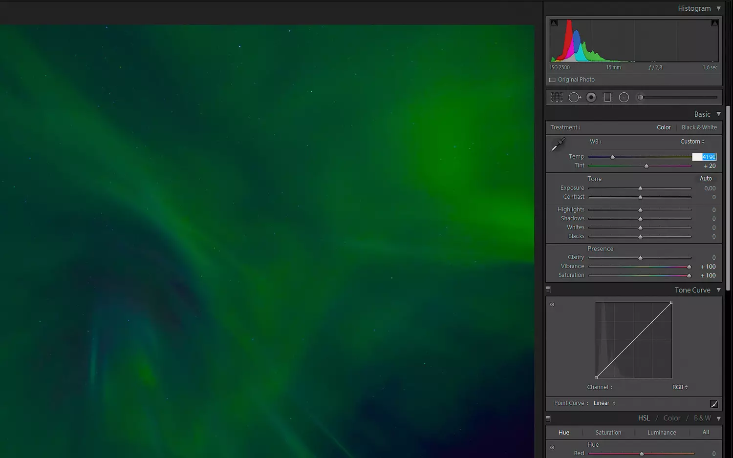 A fejlett hatlépéses program az Aurora feldolgozásához Lightroomban és Photoshopban 26841_9