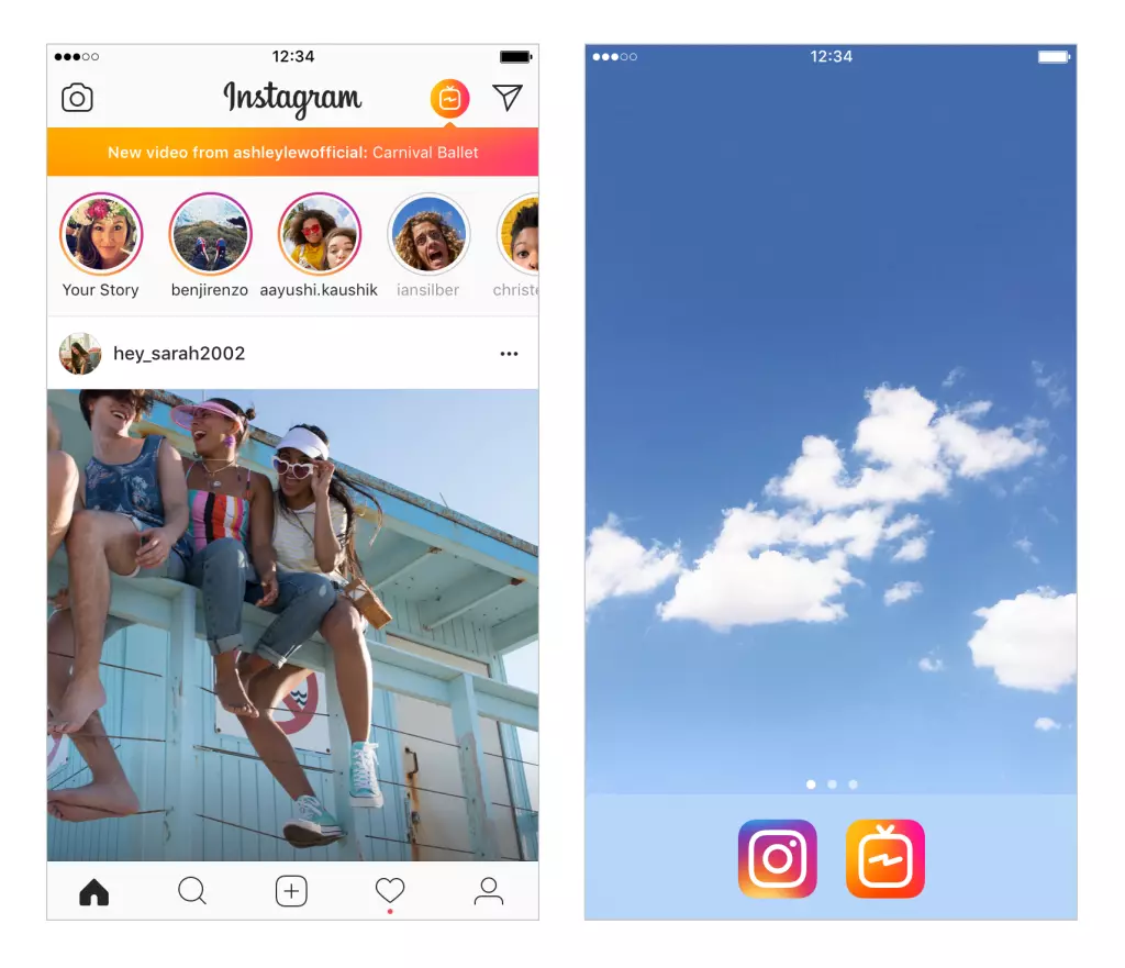 Instagram IGTV-ni buraxır: Artıq bir saatlıq videoları platformaya yükləyə bilərsiniz 27247_1