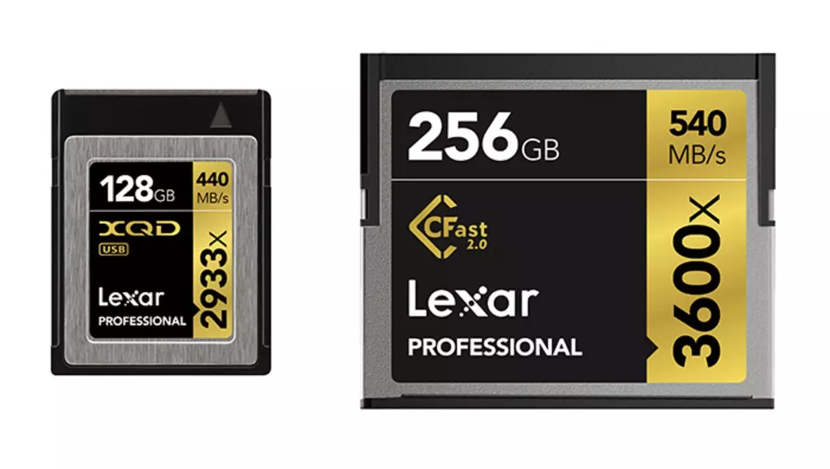 Lexar se vinnigste kaarte bring uiteindelik SSD-snelhede na die XQD- en CFast 2.0-formaat