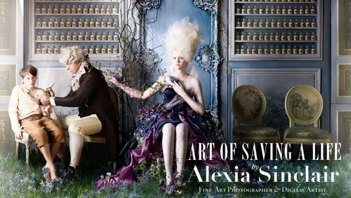 Алексия Синклер създава красива творба за проекта на Бил и Мелинда Гейтс „Изкуството да спасяваш живот“.