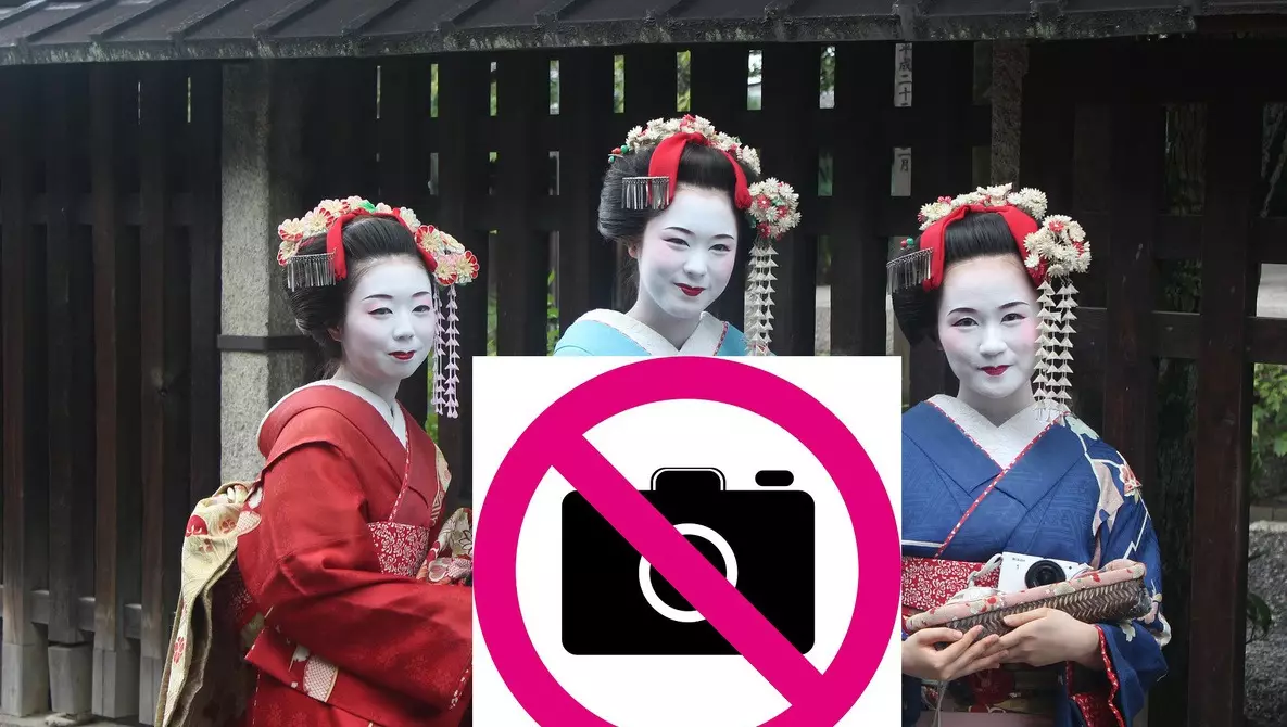 Ndị njem nlegharị anya na-akụkwa ọzọ ka amachibidoro foto na Kyoto, Japan