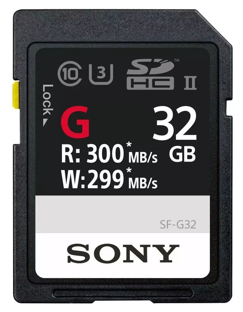 Sony dia manambara ny karatra SD haingana indrindra eran-tany, manana hafainganam-panoratra 299 MB/s 317413_1