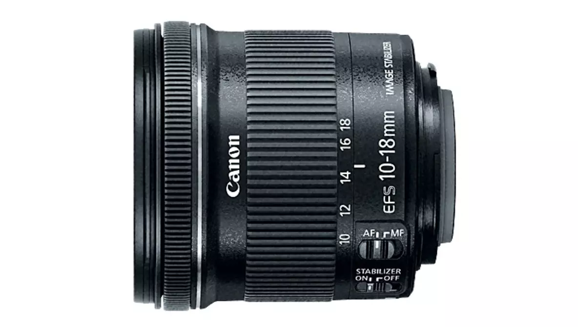 Canon na-ekwupụta 10-18mm f/4.5-5.6 EF-S IS STM Lens