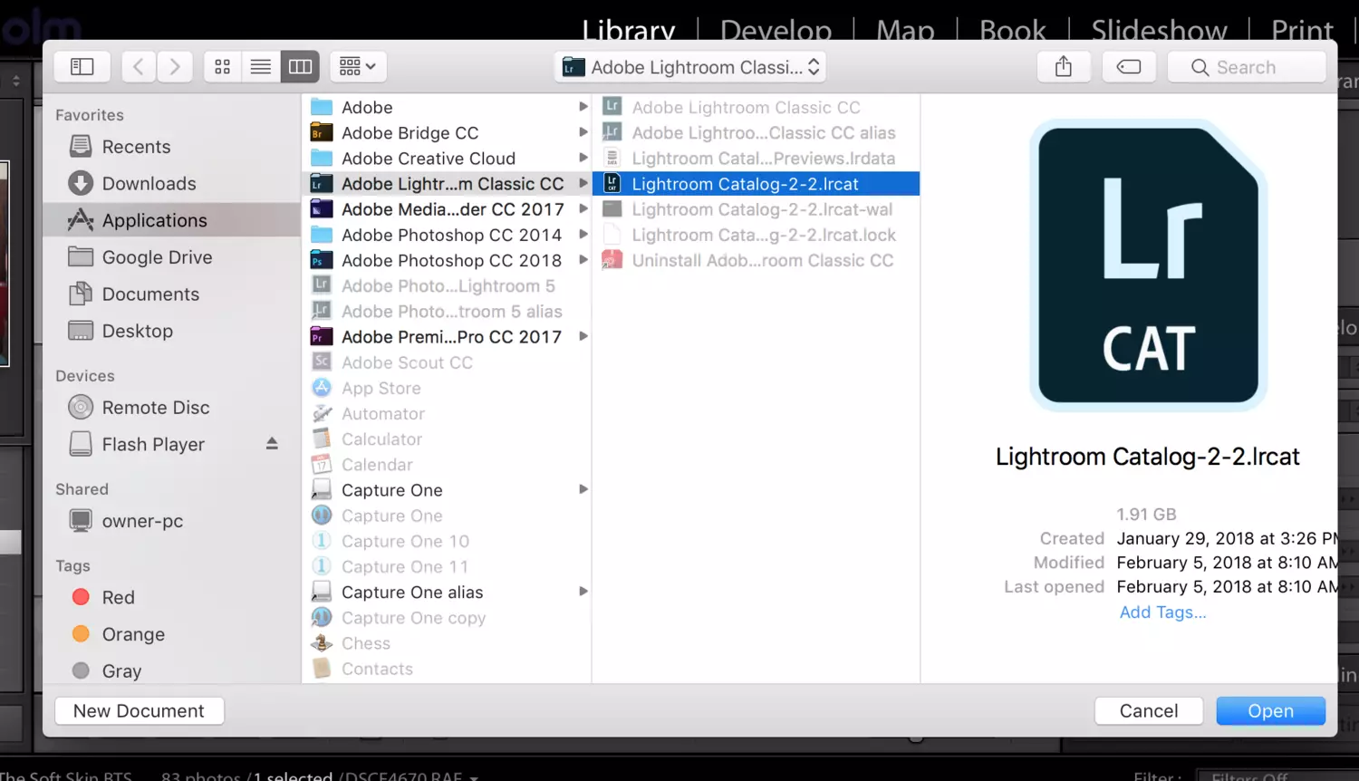 Lightroom-luettelon siirtäminen PC:n ja Macin välillä 333958_5