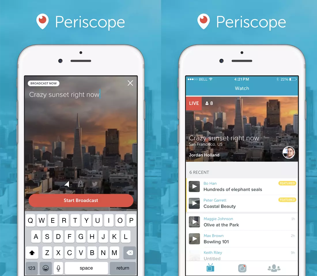 Jak může aplikace Periscope pomoci vašemu podnikání a kreativnímu vzdělávání 33956_1