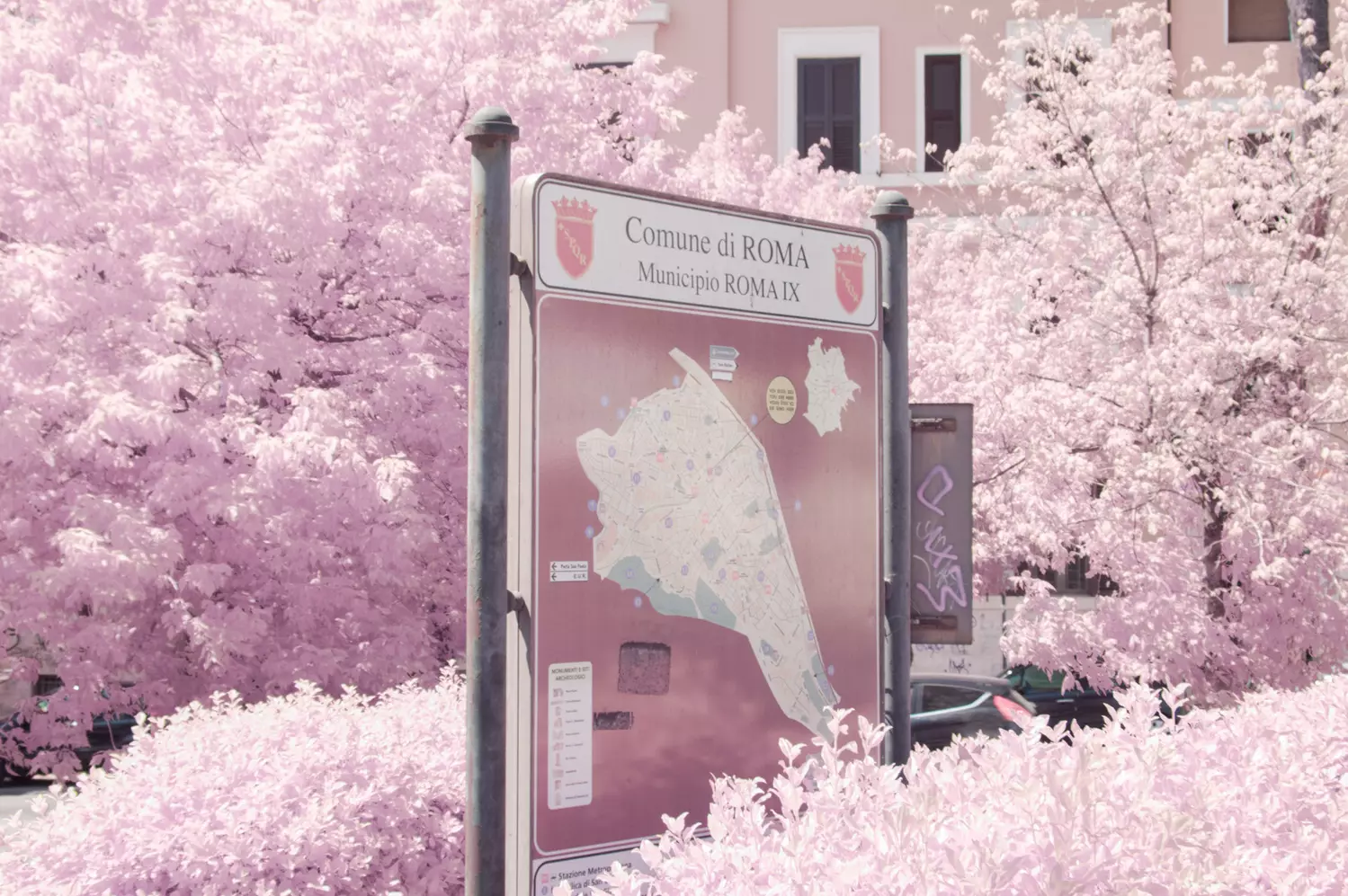 Roma Rosa: A Surreal Infrared View ຂອງ Rome 34143_1