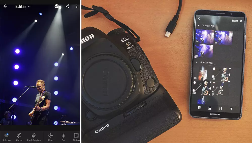 Koj Yuav Tsum Siv Lub Smartphone thiab DSLR Combo rau Concert Photography? 34691_2