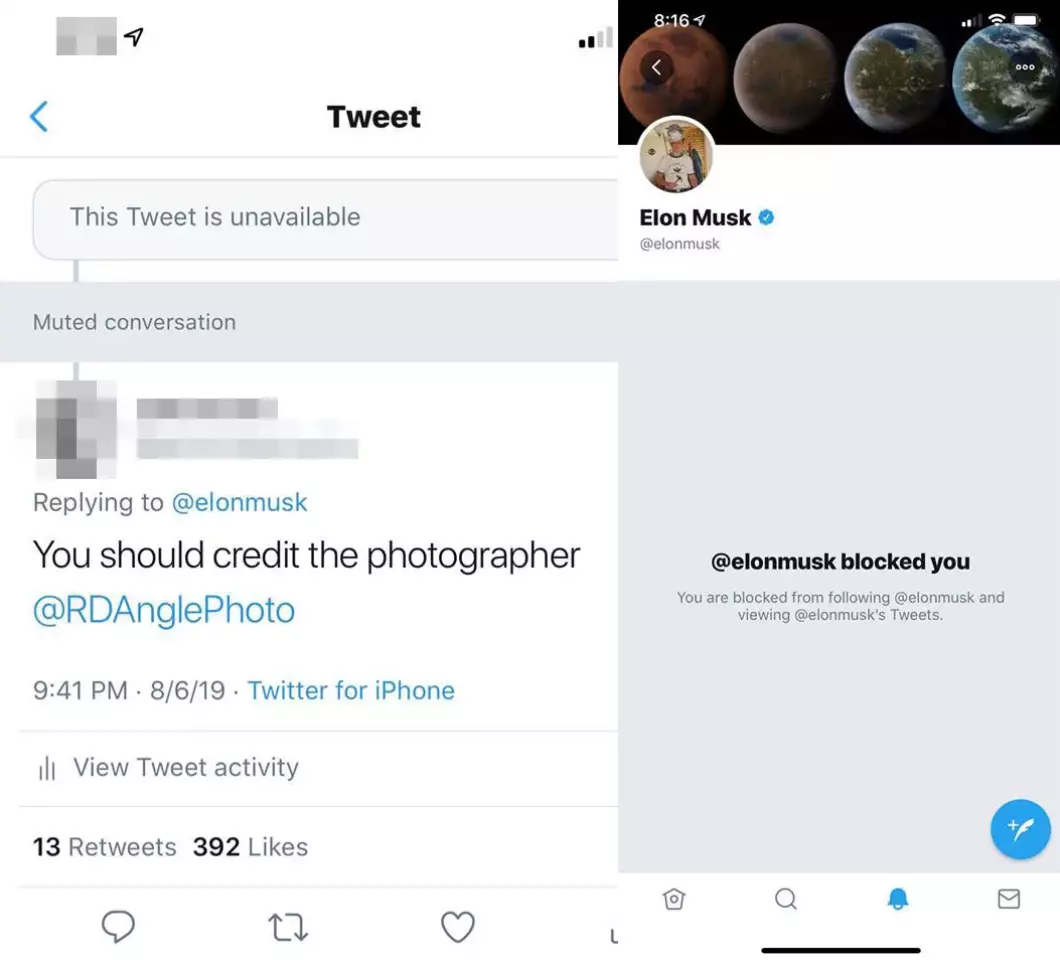Elon Musk Ngagunakeun Gambar Tanpa Idin atanapi Kredit, Mimitian Ngablokir Saha Anu Nangtang Anjeunna 34713_1