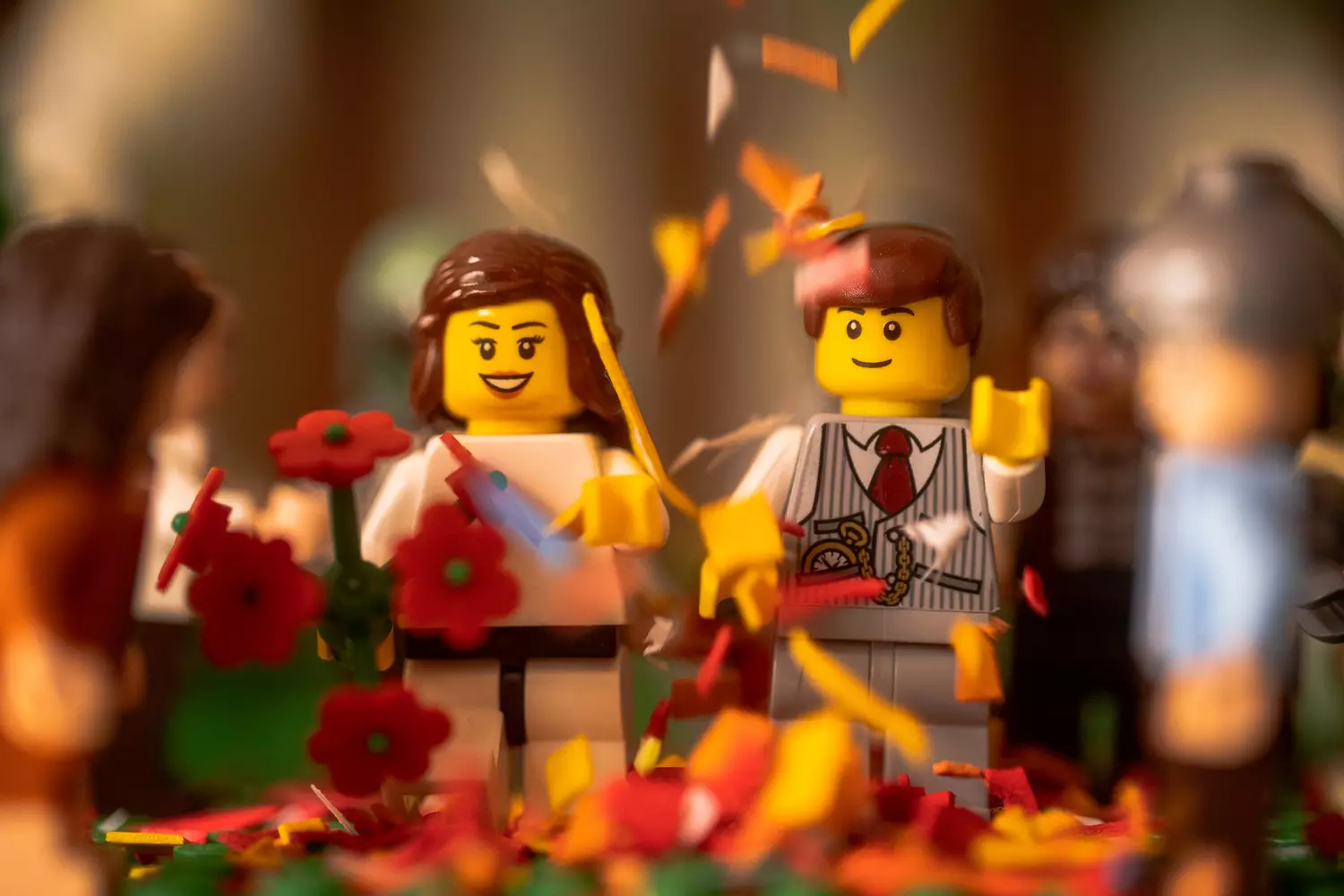 Un fotógrafo en corentena captura todo o día da voda de personaxes de Lego na casa para unha serie de fotos hilarante 37342_8