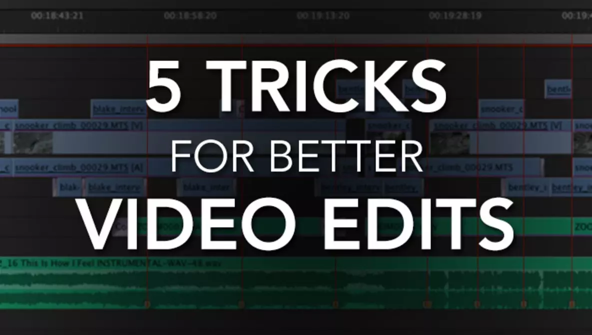 이 5가지 비디오 편집 트릭을 사용하면 편집 속도가 빨라지고 비디오를 더 즐겁게 볼 수 있습니다.