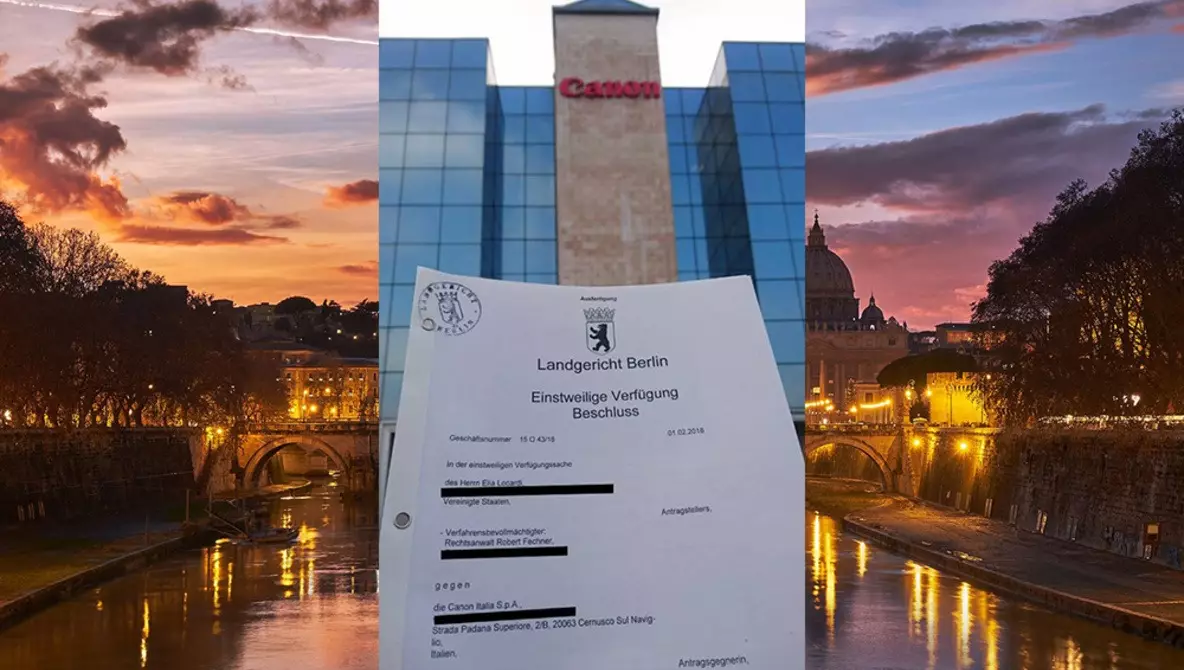 Nakaz sądowy nalega, aby firma Canon Italia usunęła wizerunek Elii Locardi