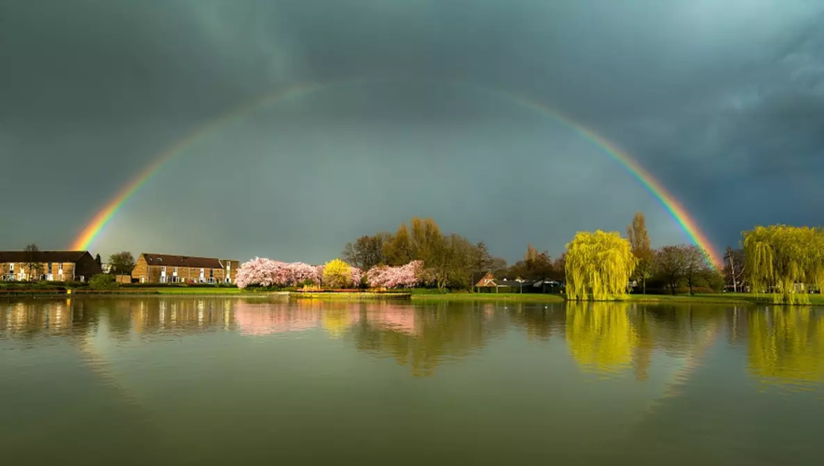 Návod, ako fotografovať dúhu