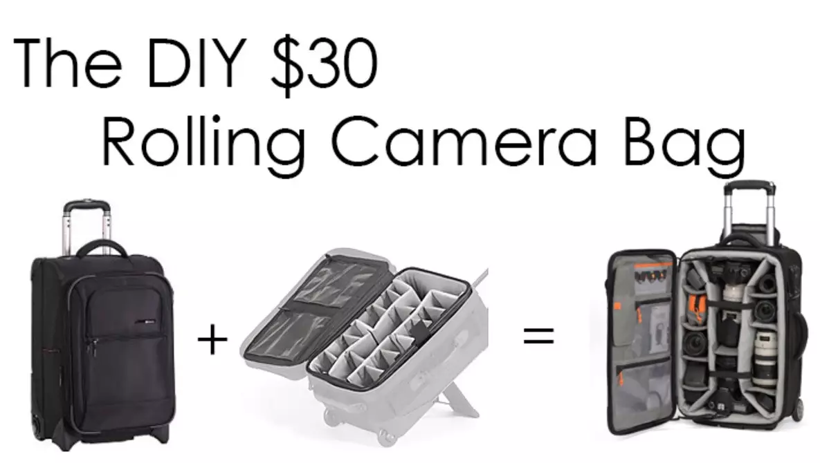 [DIY] DIY $30 રોલિંગ કેમેરા બેગ