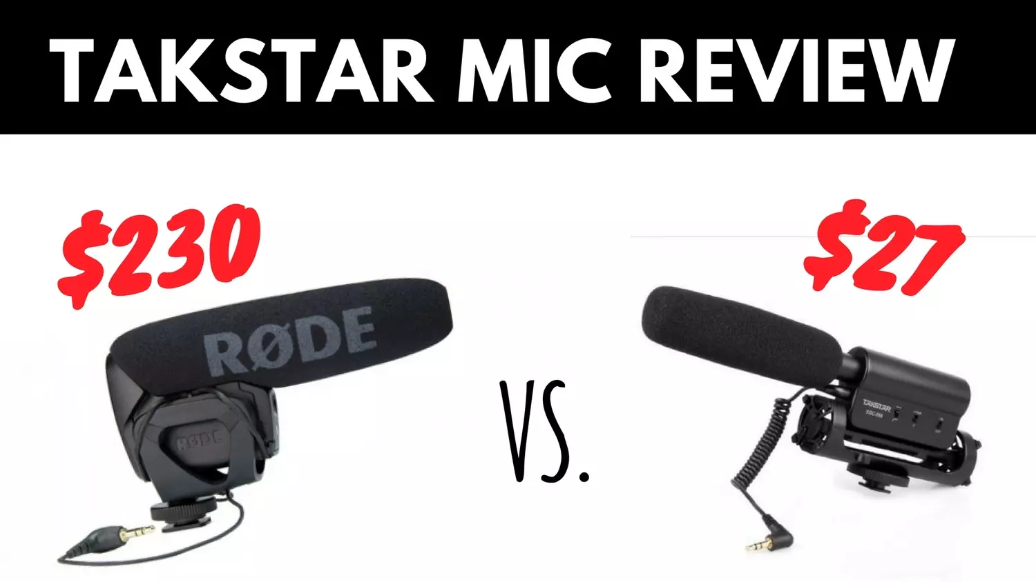 Er Takstar Mic $27 god som The Rode Pro? 44067_1