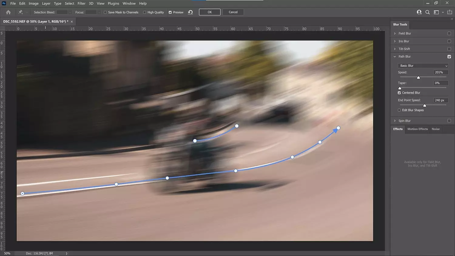 ایجاد حس سرعت با Path Blur در Photoshop CC 4420_3