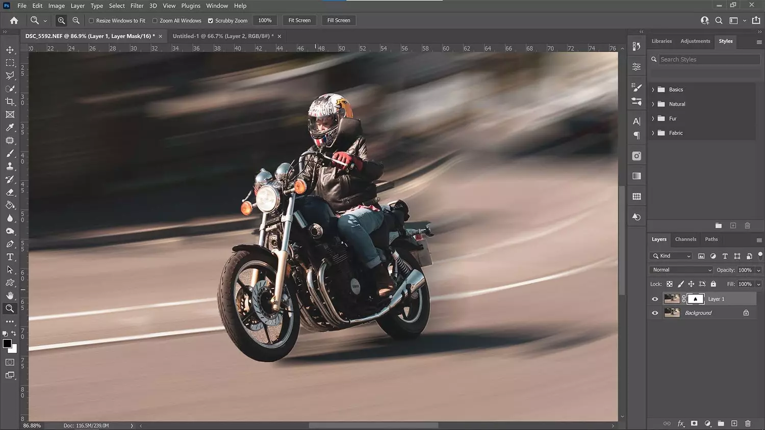 ایجاد حس سرعت با Path Blur در Photoshop CC 4420_5