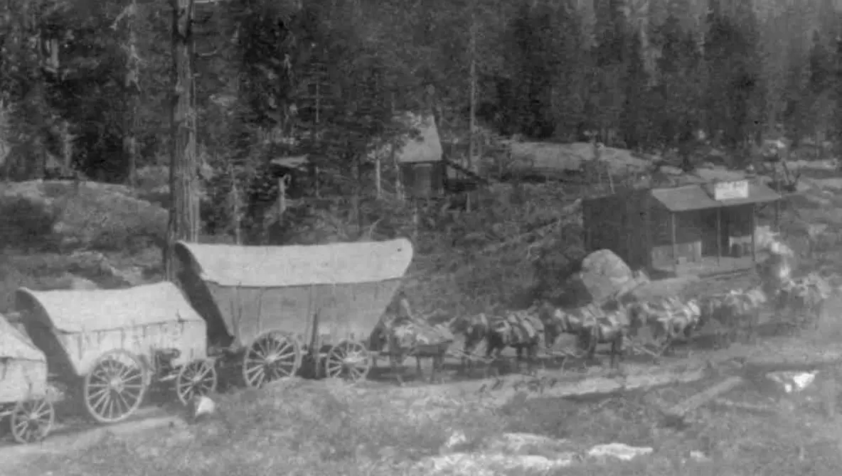 Et fullt team på Sierras: Bilder fra 1866