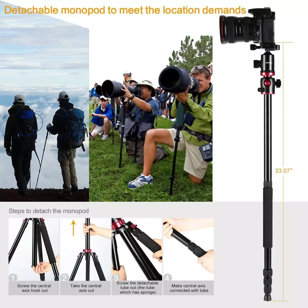 Nire-review ng Fstoppers ang K&F Concept Aluminum Tripod 6437_7